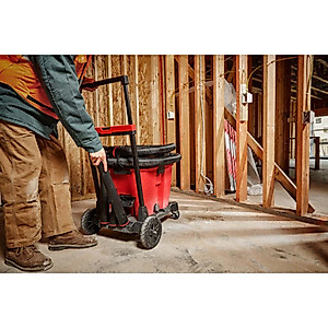 Milwookee Fits Milwaukee 0933-20 Premium Wet/Dry Vacuum Cart,Rolling Tool Box,Tool Box with Wheels,Dolly cart, Red