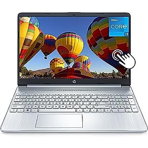 HP 2023 Newest Laptop, 15.6" Touchscreen Display, Intel i3-1115G4 Processor, 16GB RAM, 1TB SSD, 11 H Battery Life, Fast Charge, Bluetooth, Wi-Fi, HDMI, Windows 11 Home S, Bundle with JAWFOAL