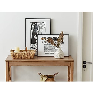 StorageWorks Hand-Woven Large Storage Baskets with Wooden Handles, Water Hyacinth Wicker Baskets for Organizing, 2-Pack