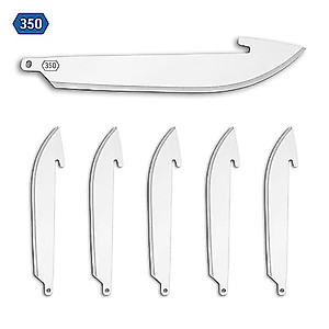 OUTDOOR EDGE 3.5" RazorSafe Replacement Knife Blades, 6 Pieces