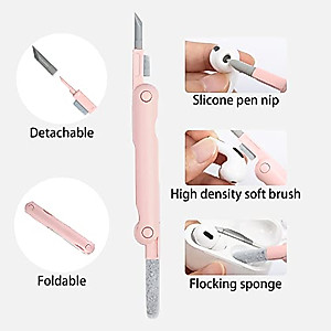 7 in 1 Electronic Cleaner kit - Keyboard Cleaner, Keyboard Cleaning Kit, Laptop Cleaner with Brush, Electronic Cleaner for Airpods pro/Laptop/Phone/Computer/Screen (Give Away a Flannel Cloth) Pink