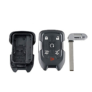 WFMJ for Chevy Chevrolet Tahoe Suburban GMC Yukon HYQ1AA Keyless Entry 6 Buttons Remote Key Case Shell Fob
