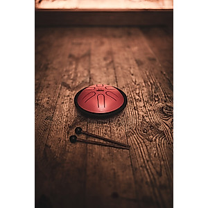 Nino Percussion Mini Melody Steel Tongue Drum with Mallets — for All Ages — Easily Create Songs, for Classroom Music, 2-Year Warranty (NINO980R)