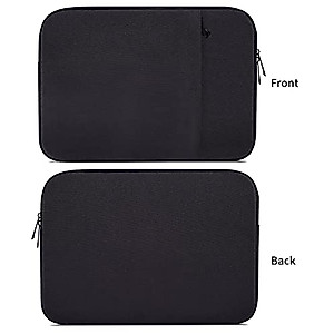 13-13.3 inch Laptop Sleeve Case for Surface Laptop 5 4 13.5, Surface Laptop Studio 14.4, Lenovo Yoga 6 13, Dell XPS 13/Dell Inspiron 13, ACER Lenovo DELL ASUS HP 13" Computer Waterpoof Bag(Black)