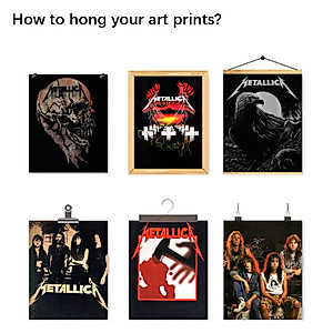 Audiovisual Metal-a Posters - Six 8 * 10 Inch Frameless Canvas Posters - Rock Posters - Vintage Band Posters - Music Posters - Rock Posters - Band Posters - Men Women Teen Boys - Fan Music Lovers