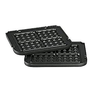 Cuisinart GR-6S Contact Stainless Steel Griddler with Smoke-less Mode Indoor Grill, Removable and Reversible, Dishwasher Safe Non-Stick Plates, LCD Display, Digital Controls and Waffle Plates