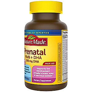 Prenatal Vitamin + DHA Softgel with Folic Acid, Iodine and Zinc, 90 Count