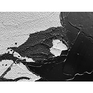 zoinart Large Canvas Wall Art, Black and White Abstract Wall Art 30x60 Inches Modern Canvas Paintings Minimalist Textured Wall Art Framed Artwork for Walls