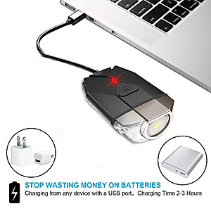 WASAGA Bike Helmet Light, 300 Lumen Led Bicycle Helmet Light 3 Modes USB Rechargeable Waterproof Bike Front Headlight Perfect for Riding or Outdoor Activities