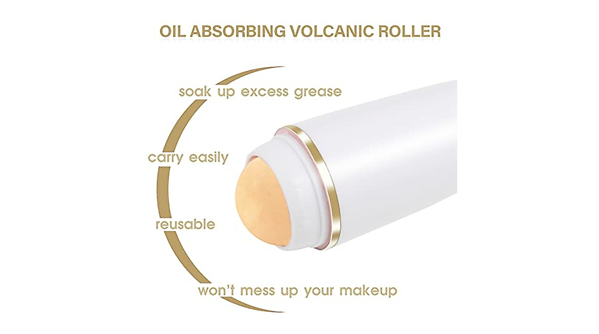 Oil Control Volcanic Roller for Matte Skin | Reusable & Portable