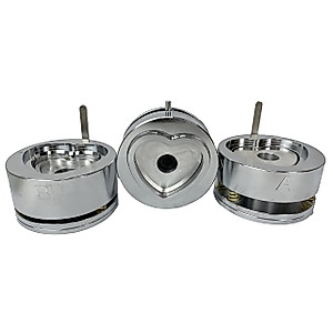 INTBUYING Various Shapes Stainless Steel Standard Mold Button Badge Maker Die for N4 Machine (Heart-Shaped)