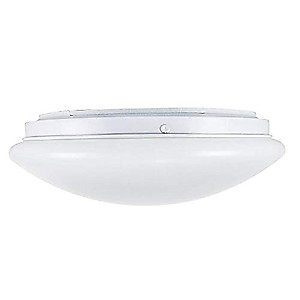 iLett LED 15 Watts Flush Mount Fixture Ceiling Light, Mushroom Shape, Ultra Light Weight, 10.5 inches, 1200lm, 6500K, 85V-265V