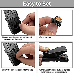 LULUCATCH Mouse Traps 6 Pack, Mice Traps for House, Small Rat Traps Quick Effective Snap Traps, Easy to Set Rat Trap Mouse Catcher, Reusable Mousetrap, Safe Mice Trap for Indoor Outdoor Home Garden