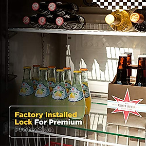 COYOTE OUTDOOR LIVING 21-Inch Outdoor Rated Compact Refrigerator, Right Hinge, 4.1 Cu. Ft, CBIR-R