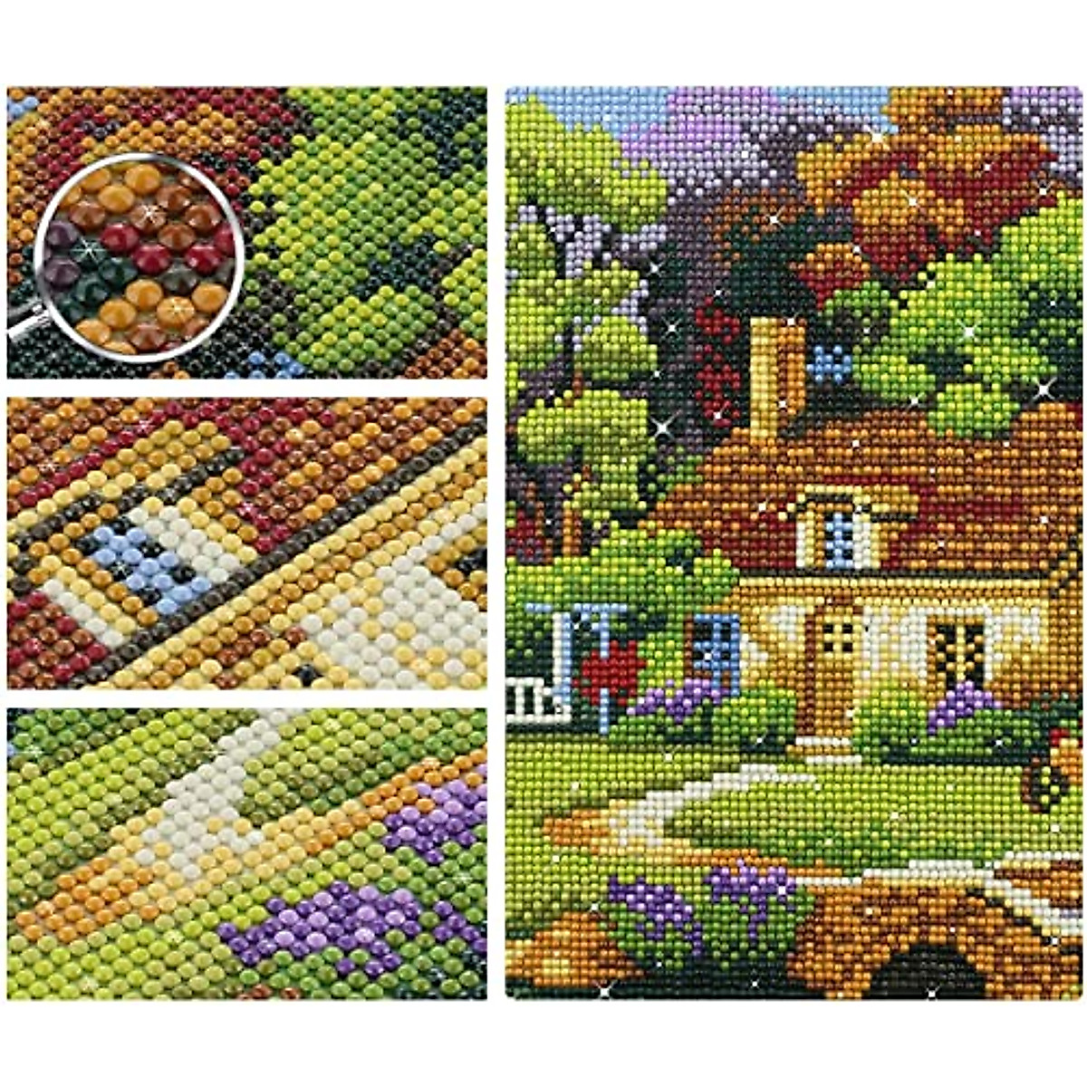 Caievy Dancer Angel Painting Poster 5D Dancing Little Girl Diamond Painting Kit DIY Round Crystal Diamond Adult Kids Diamond Painting Kit for Home Dance Studio Decoration 12X18inch