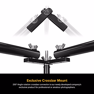 Julius Studio 360° Angle Rotation Crossbar Extend Connector Backdrop Stand Pivot Hinge Position Locator, JSAG806