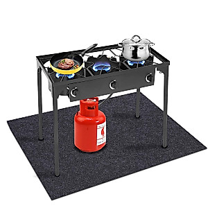 Turkey Fryer Mat,for Floor Surface/Absorbent mat Lightweight Washable Floor Mat to Protect Decks and Patios from Grease Splatter,Against Damage and Oil Stains or Grease Spills，Back Non-Slip (36”×40“)