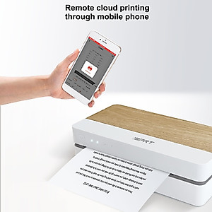 HXBER A4 Thermal Printer, FT800 A4 Thermal Printer Wireless&USB Connect with Mobile Computer Auto Cutter for Office School Printer with A4 Thermal Paper Roll Compatible with Windows System WiFi