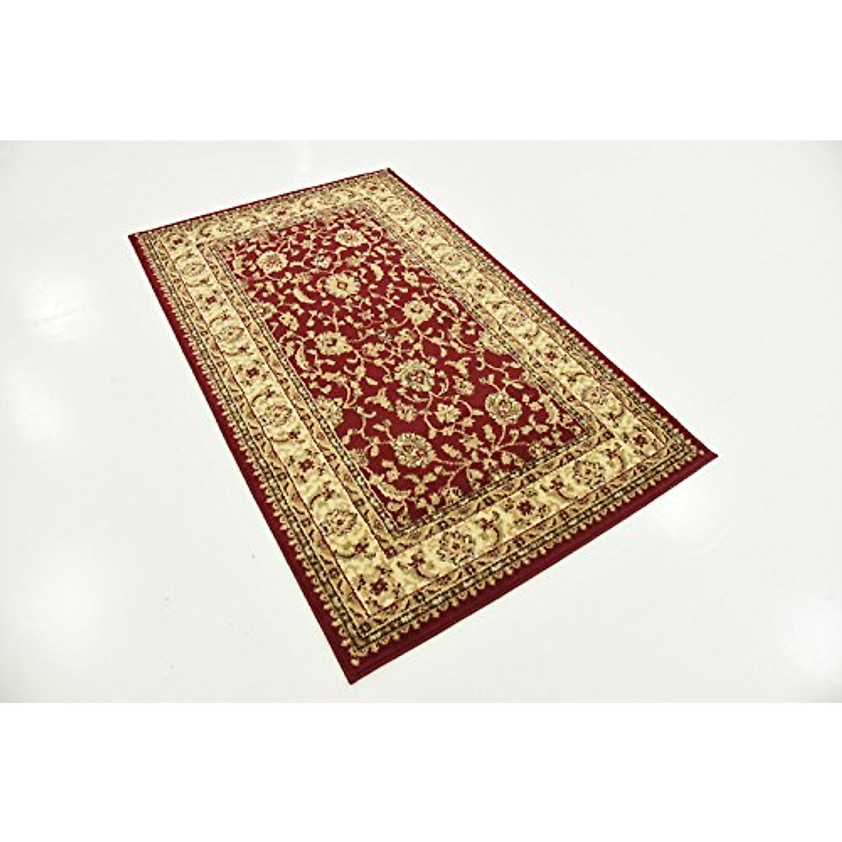 Unique Loom Voyage Collection Traditional Oriental Classic Intricate Design Area Rug (3' 3 x 5' 3 Rectangular, Red/Gold)