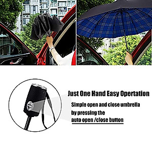 ElifeAcc Windproof Travel Umbrella, Golf Rain Umbrellas for Men & Women - UMBRELLAS Spectrum Popular Style for Travel, Camping, Hiking, Backpacking, Fishing and Other Outdoor Activities