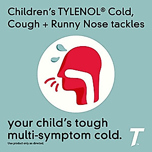 Tylenol Children's Cold + Cough + Runny Nose Oral Suspension, Grape, 4 Fl. Oz
