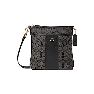 COACH Box Program Signature Jacquard Kitt Smoke/Black One Size