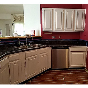 UPREDO Marble Effect Paper Adhesive Granite Look Vinyl Film Countertop Peel Stick Shelf Liners 15.8in by 79in