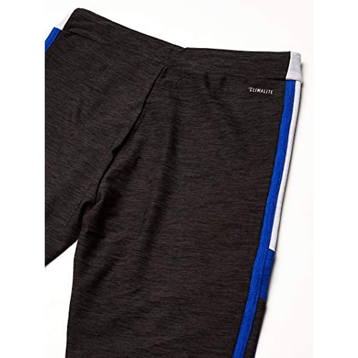 adidas Girls' Big Active Sports Athletic Legging Tight, D2M Melange Adi Black Heather/Bold Blue, Medium