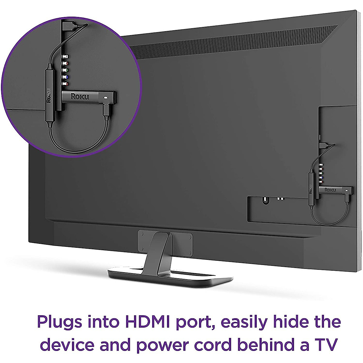 Roku Streaming Stick+ Streaming Device with Long-Range Wireless and Roku Voice Remote with TV Controls HD/4K/HDR & Bundle Swanky Cables HDMI Cable (Roku Streaming Stick), 3810-R