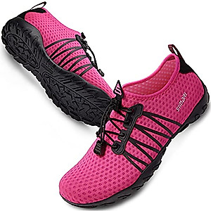 SIMARI Mens Womens Water Shoes Sports Quick Dry Barefoot Diving Swim Surf Aqua Walking Beach Yoga 212 Rose