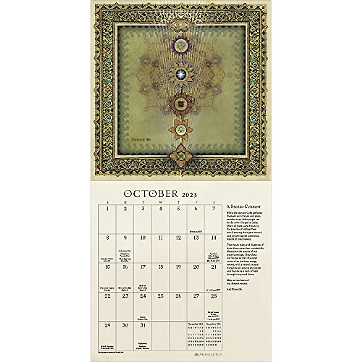 Celtic Blessings 2023 Wall Calendar: Illuminations by Michael Green