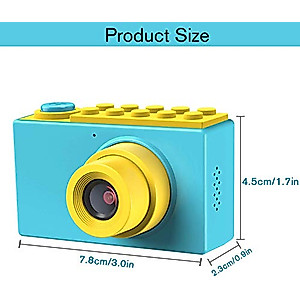 Kids Digital Camera, 1080P FHD Kids Camera 2 Inch IPS Screen Compatible Selfie Support 32GB SD Card, for Boys Girls Puzzle Pack Included