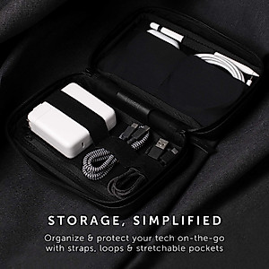 Native Union Stow Organizer – Premium Travel Tech Kit Crafted with Durable Canvas – Keep Essentials Organized with Flexible Storage & Quick-Access Pocket for Cables, Chargers, SIM Card & More (Indigo)