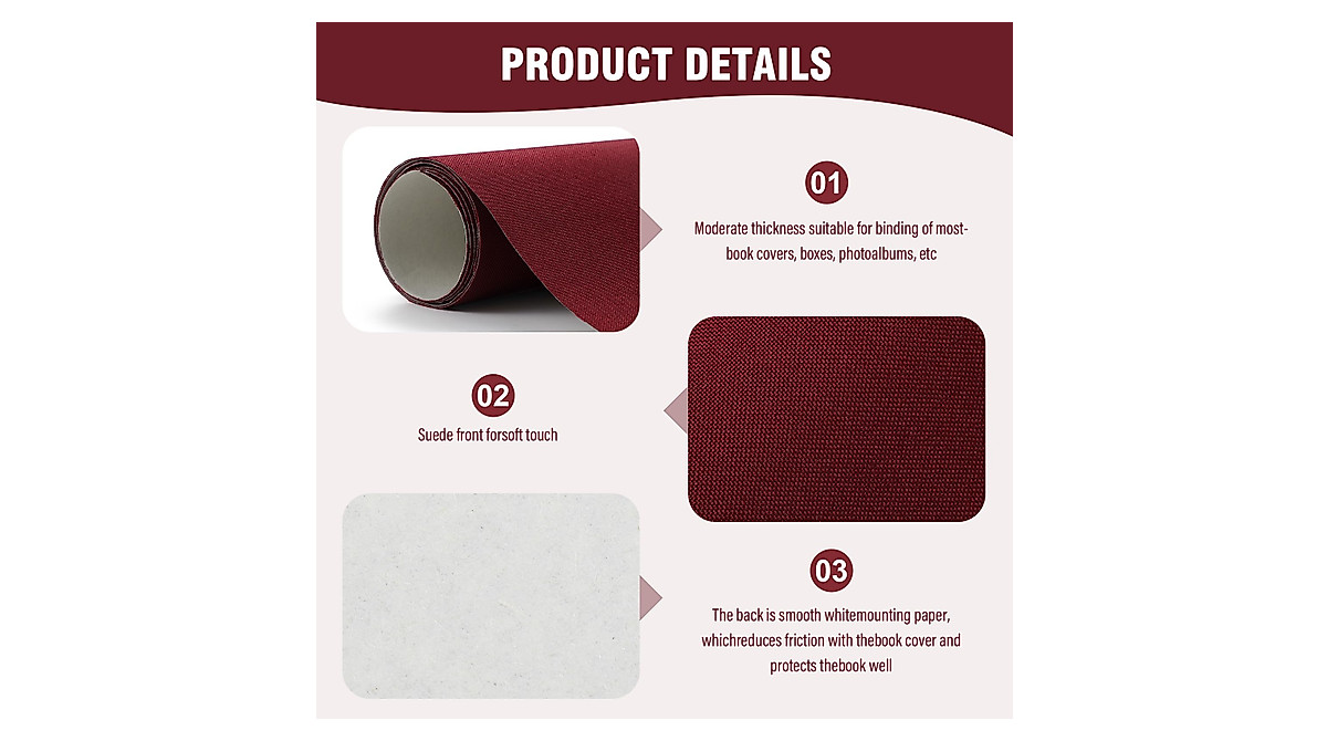 Buy 4 Pcs Book Cloth Cover Set - Stylish DIY Bookbinding Fabric