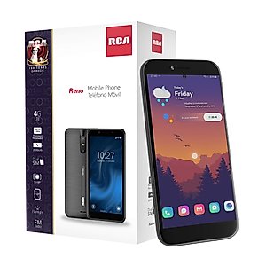 RCA Reno Smartphone, 4G LTE, 16GB, Android 10, Black - GSM Unlocked