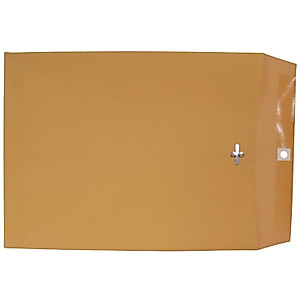 School Smart - 85046 Kraft Envelope with Clasp, 10 x 13 Inches, Pack of 100