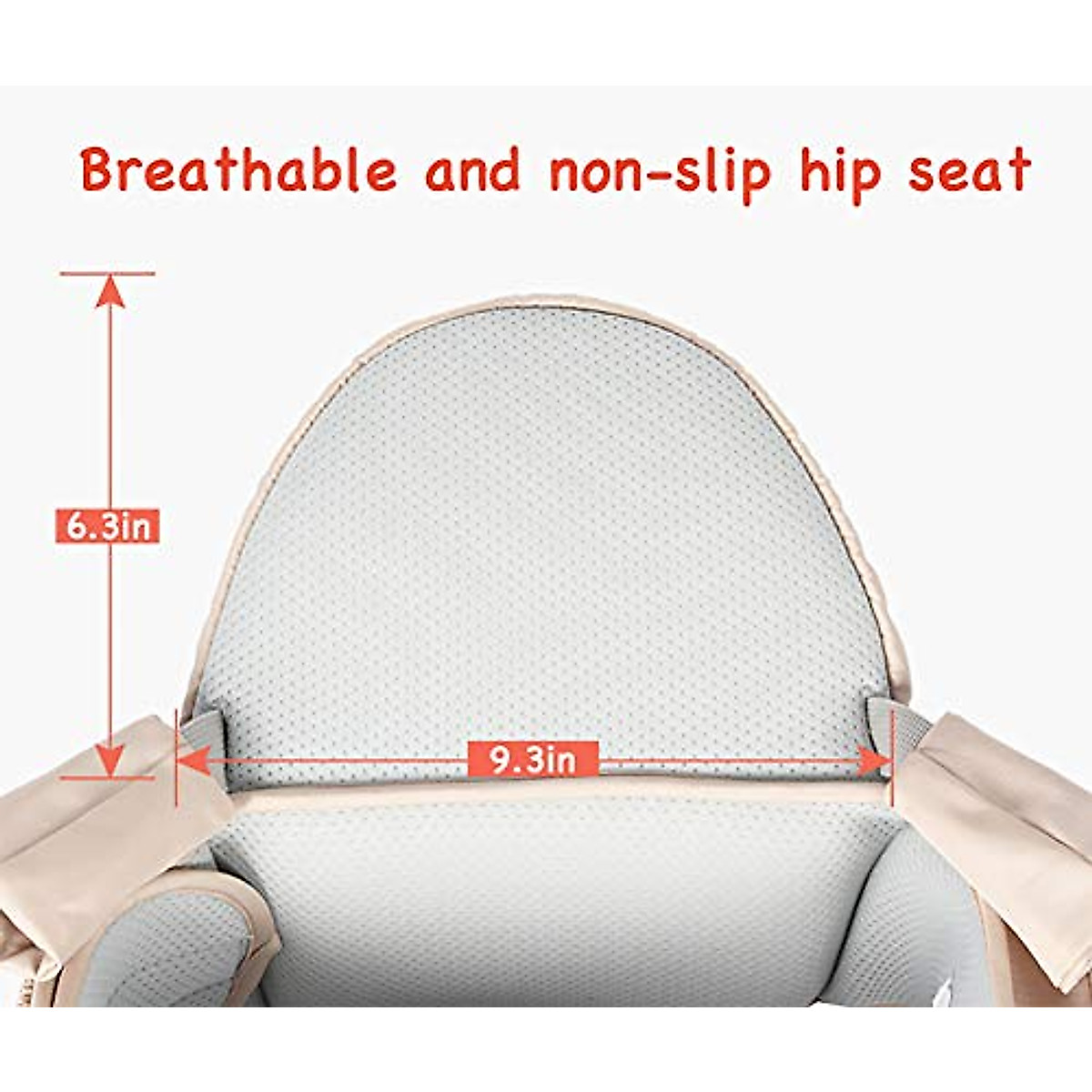 Baby Hip Seat Carrier Baby Waist Stool for Child Infant Toddler with Adjustable Strap Buckle Pocket Soft Inner Huge Storage (Dark Blue)