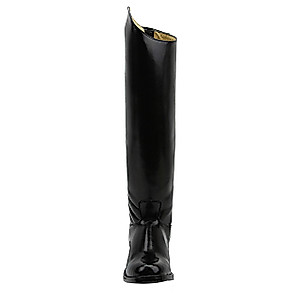 Hispar Women Ladies Elegant Dress Dressage Boots with Zipper Riding English Equestrian - Black 9.5 Plus Calf