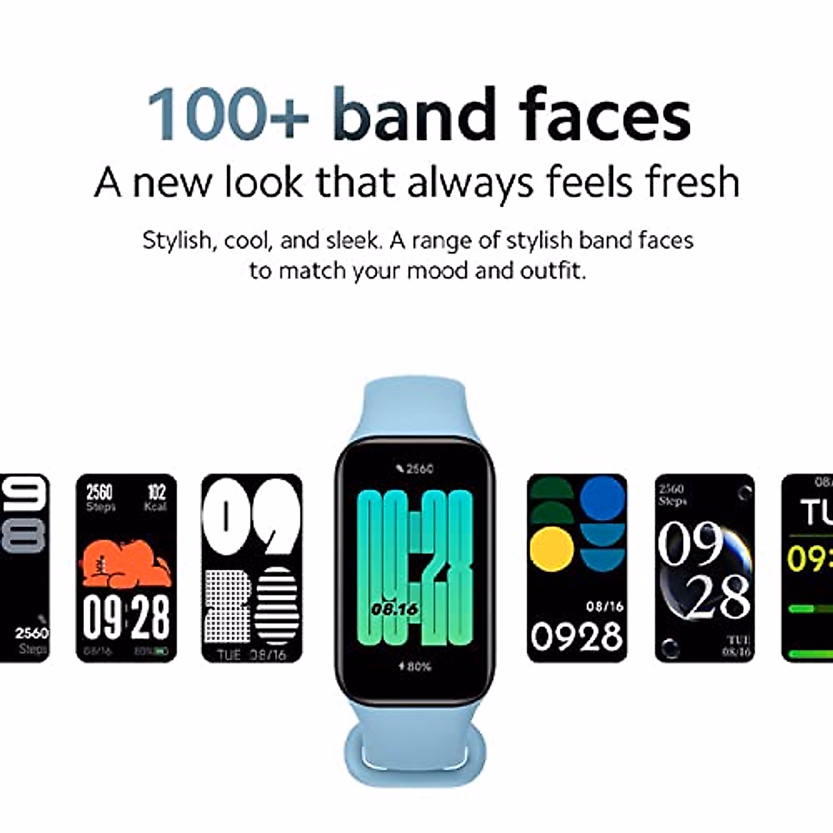 Xiaomi Redmi Band 2 Activity Fitness Tracker with 1.47" TFT Display, 14-Day Battery Life, Blood Oxygen, Heart Rate, Sleep & Stress Monitoring, 5 ATM Water Resistant, Fitness Watch for Men Women, Black