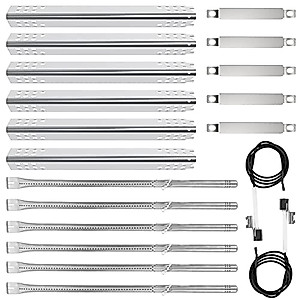 Grill Part Kit for Charbroil Performance 6 Burner Grills 463238218 463244819 463276517 463276617, Replacement for Char-broil 2/4/5 Burner Grills, Heat Plates, Burners, Crossover Tube, Ignition