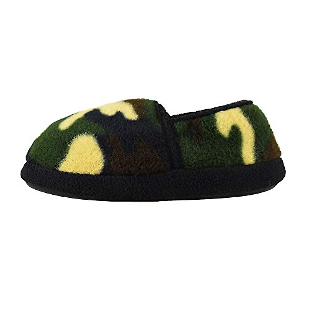 Tirzrro Big Boys' Winter Warm Slippers with Memory Foam Indoor Outdoor Slip-on Shoes Size 6-7 US Camouflage