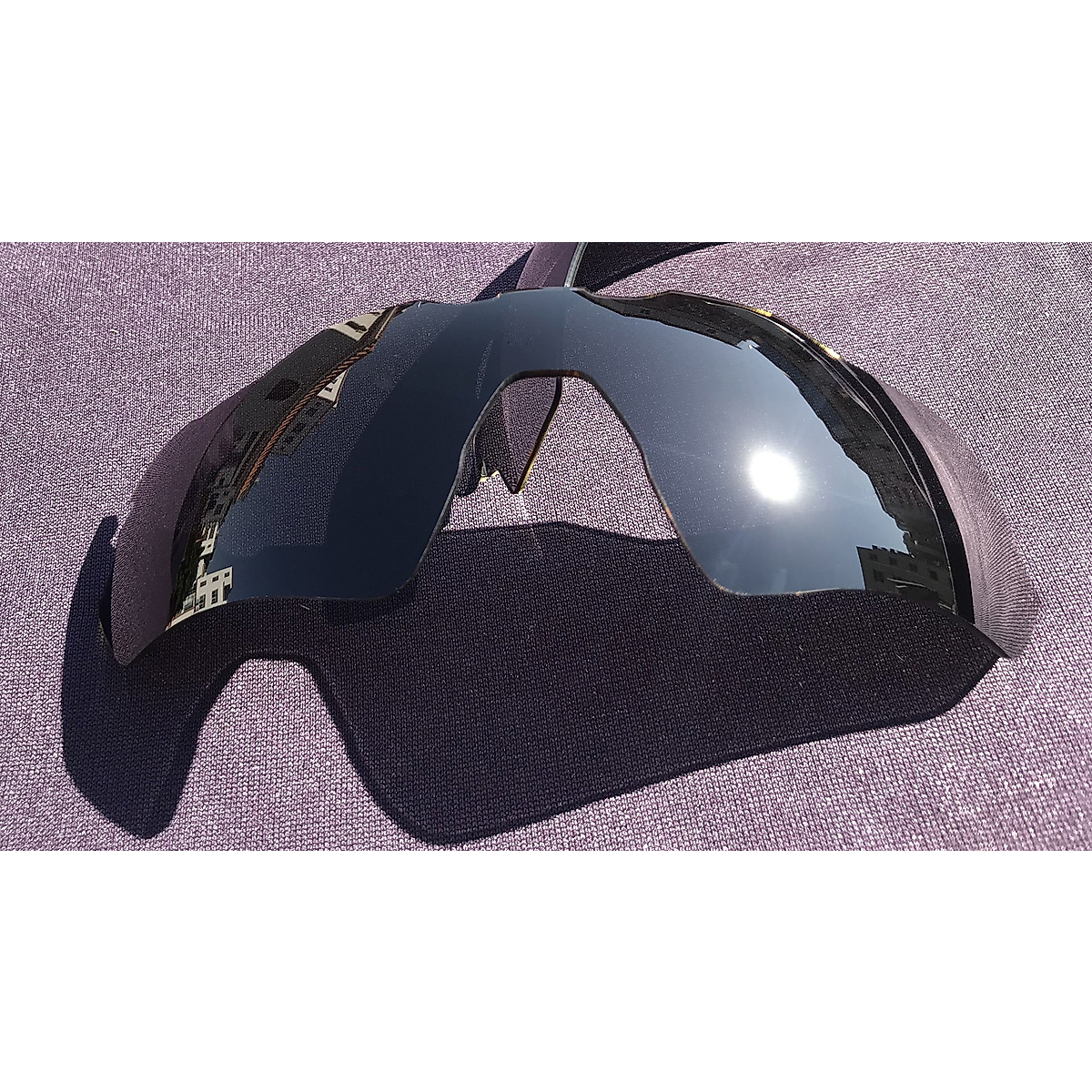 Littlebird4 1.5mm Polarized Replacement Lenses for Oakley Radar EV Path Sunglasses - Multiple Options (Dark Black)