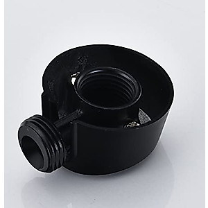 A725WR Round Drop Ell Handheld Shower Wall Connector Wrought Iron Replacement Part for Moen,Matte Black