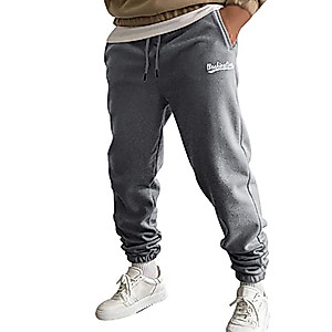 Mens Athletic Cargo Pants Elastic Waist Slim Fit Athletic Jogger Pants Military Combat Hiking Work Pants Joggers Sweatpants Dark Gray