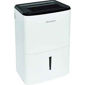 Frigidaire FFAD5033W1 Dehumidifier, High Humidity 50 Pint Capacity with a Easy-to-Clean Washable Filter and Custom Humidity Control for maximized comfort, in White