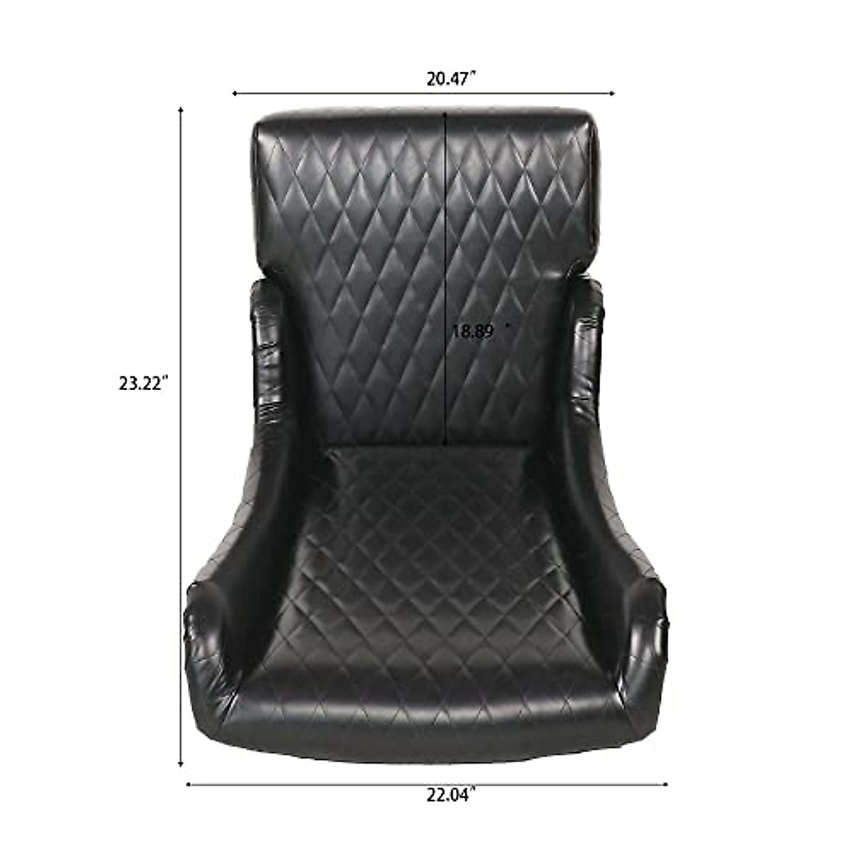 Yoluckea High Back Dining Chair, Retro Wing Back King Throne Chair Head Chairs for Dining Table, PU Leather Upholstered Accent Side Chair for Living Room Dining Room Bedroom, Black