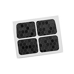 TouchProtect Front & Back Set for Steam Deck - Front trackpads and back button TouchProtect included. (Hex Black)