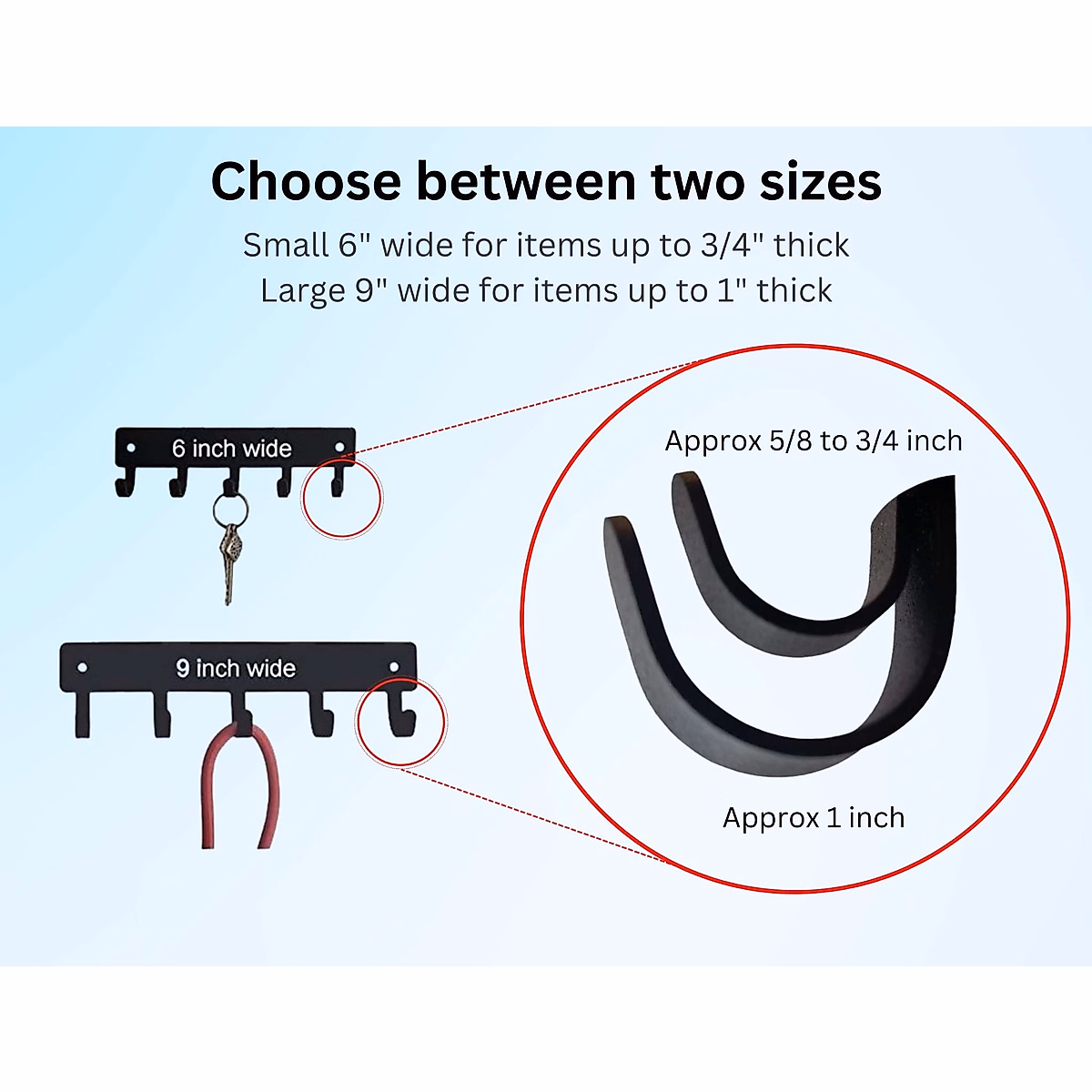 The Metal Peddler Football Receiver Sport - Wall Key Holder - Small 6 Inch Wide - Made in USA; 5 Storage Hooks