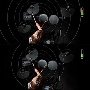 Jazz Drum Sticks Drumsticks Bamboo Punk Drum Sticks for Jazz Folk Music (black)