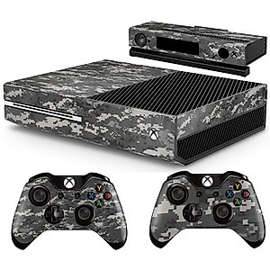 giZmoZ n gadgetZ Xbox Digital CAMO Console Skin Decal Sticker + 2 Controller Skins Compatible Xbox One & Kinect
